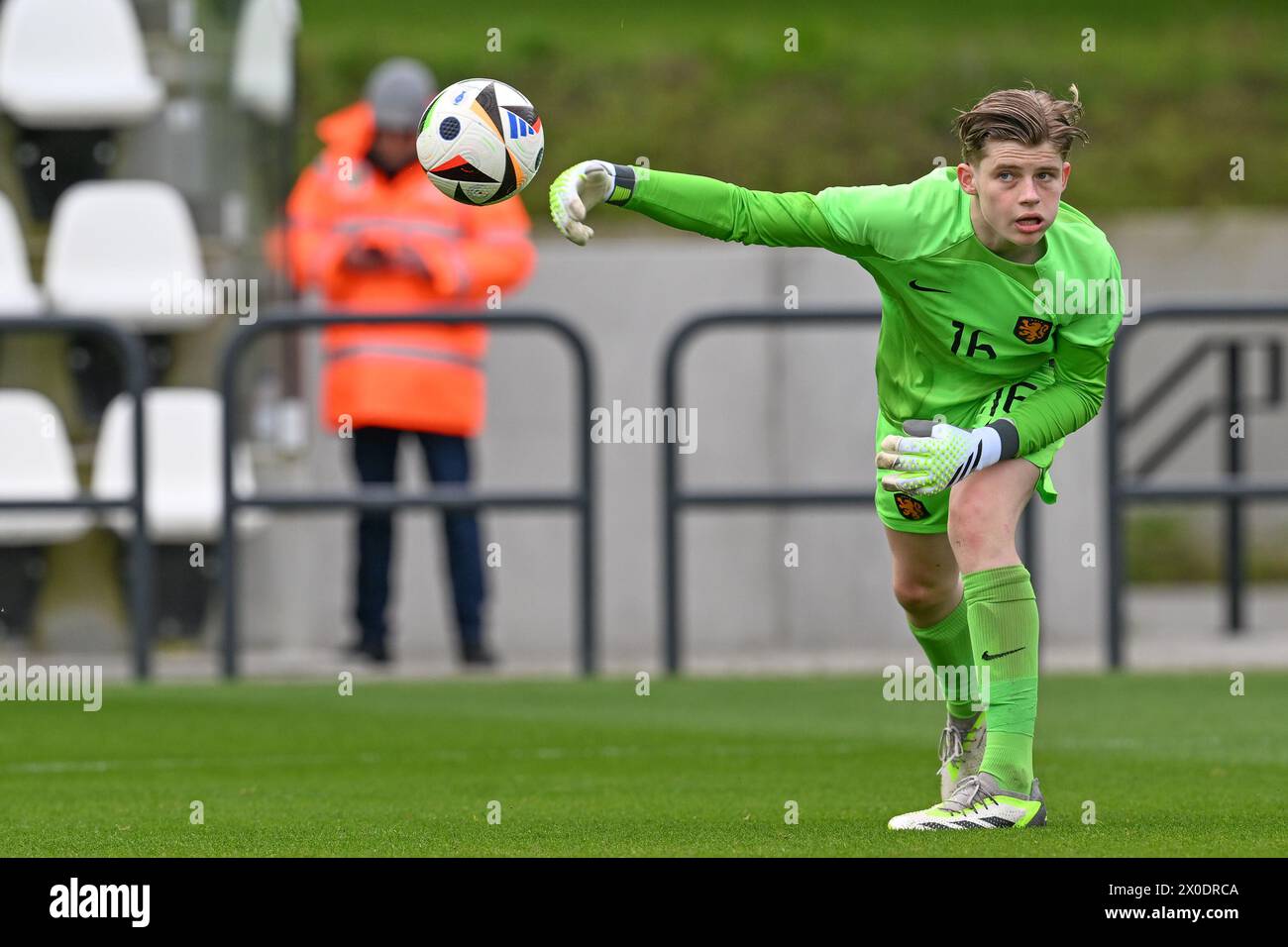 goalkeeper Finn Mulder (16) of The Netherlands pictured during a ...