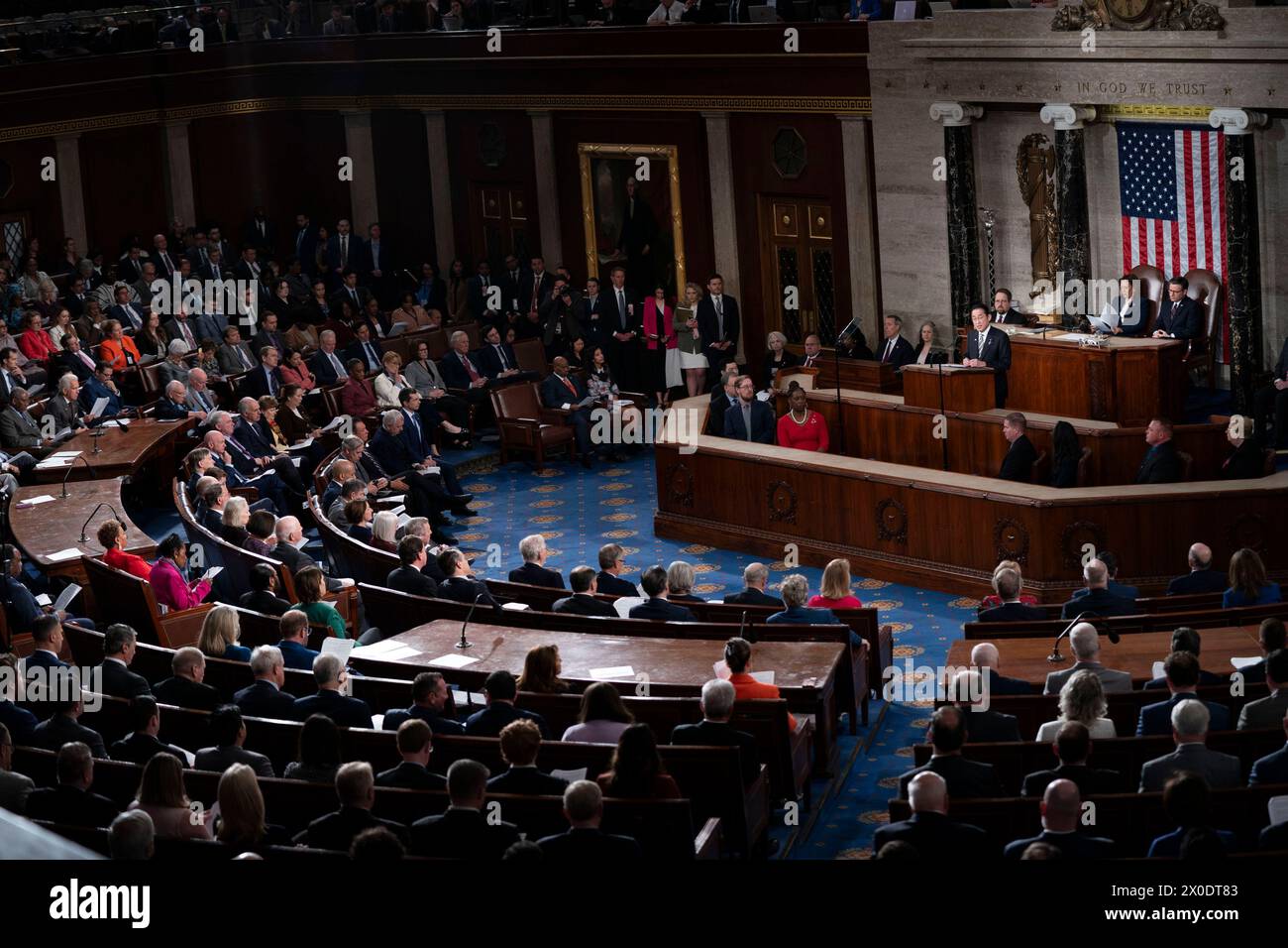 Japanese Prime Minister Fumio Kishida addresses a joint meeting of ...