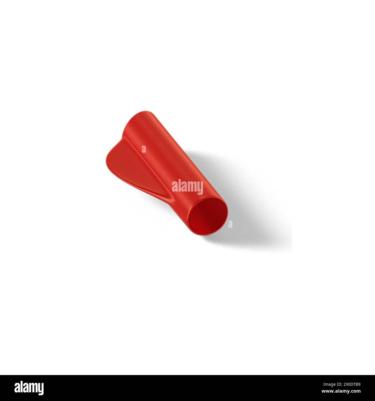 Creative concept isometric pen cap isolated against plain background ...