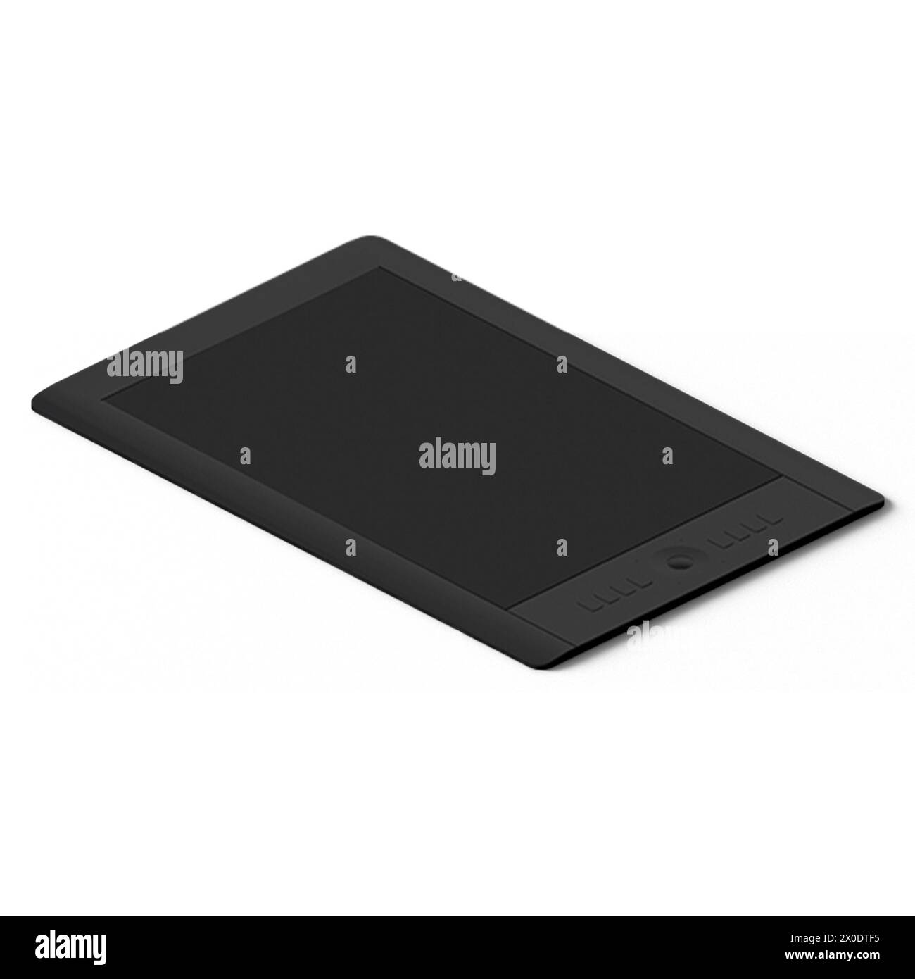 Creative concept isometric pen tablet isolated against plain background ...