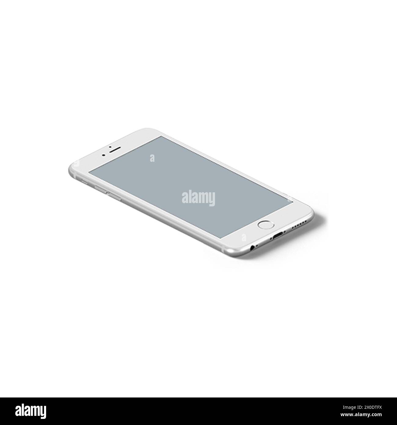 Creative concept isometric smartphone isolated against plain background ...