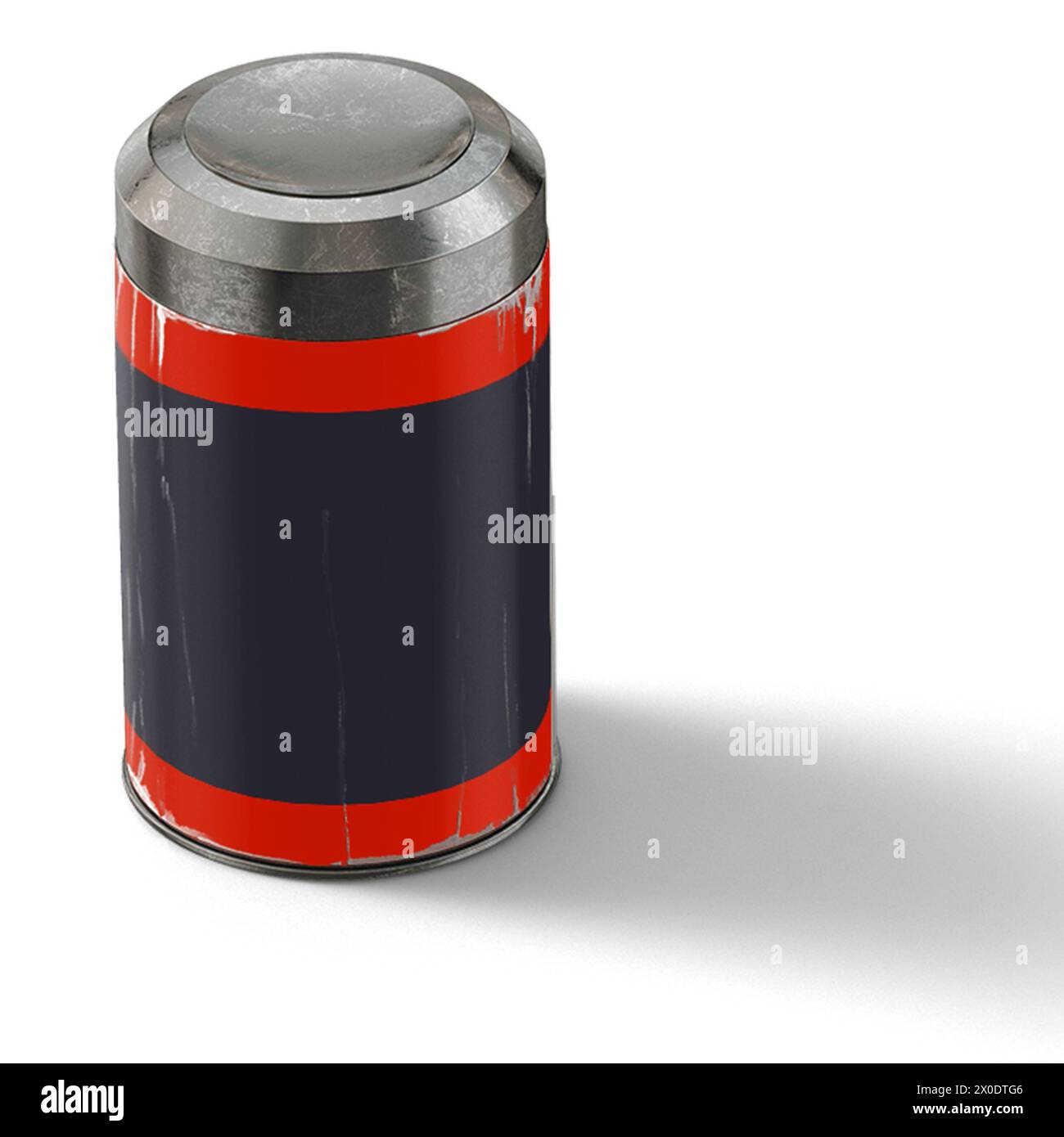 Creative concept isometric black jar isolated against plain background ...