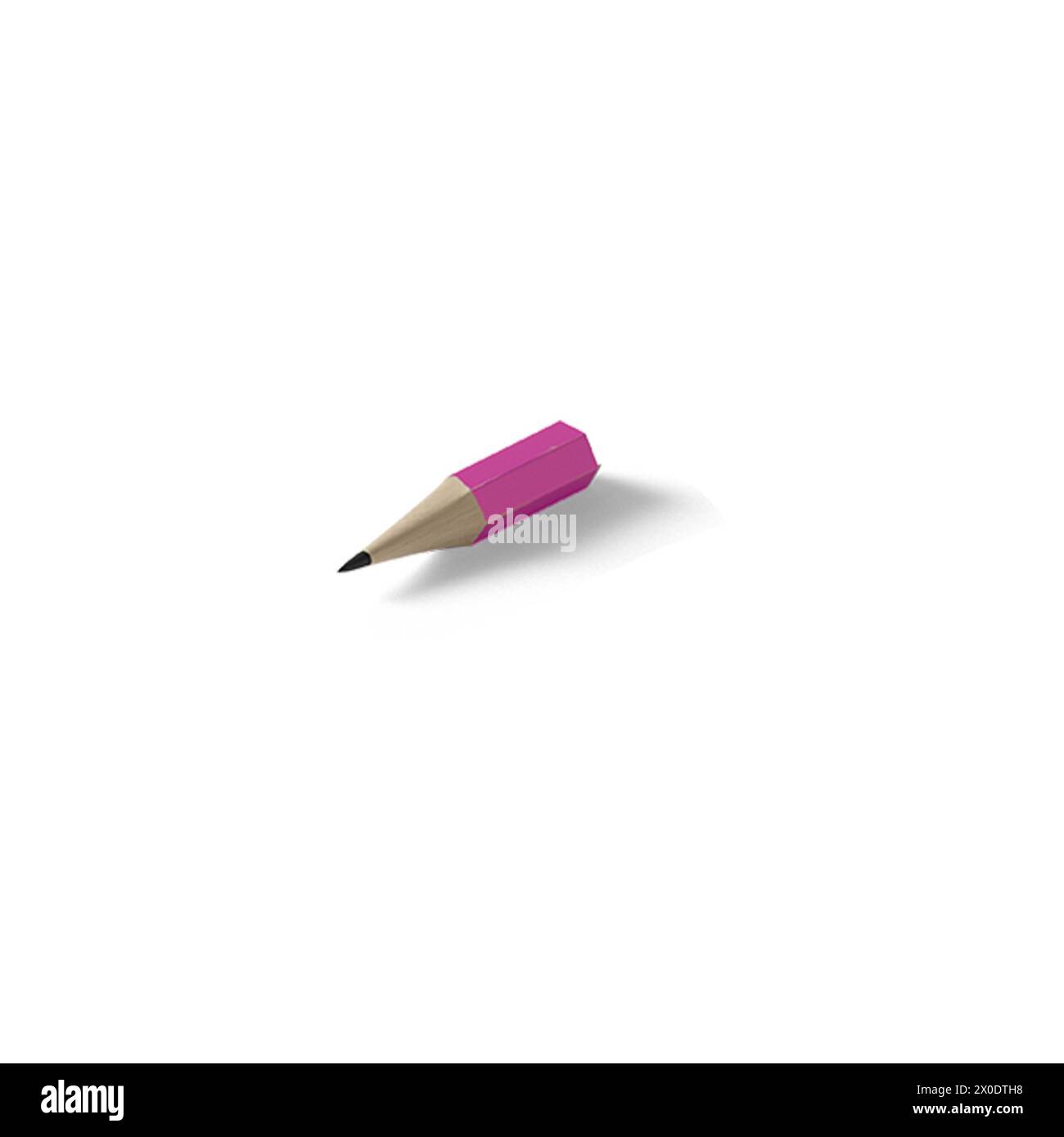 Creative concept isometric various pencil isolated against plain ...