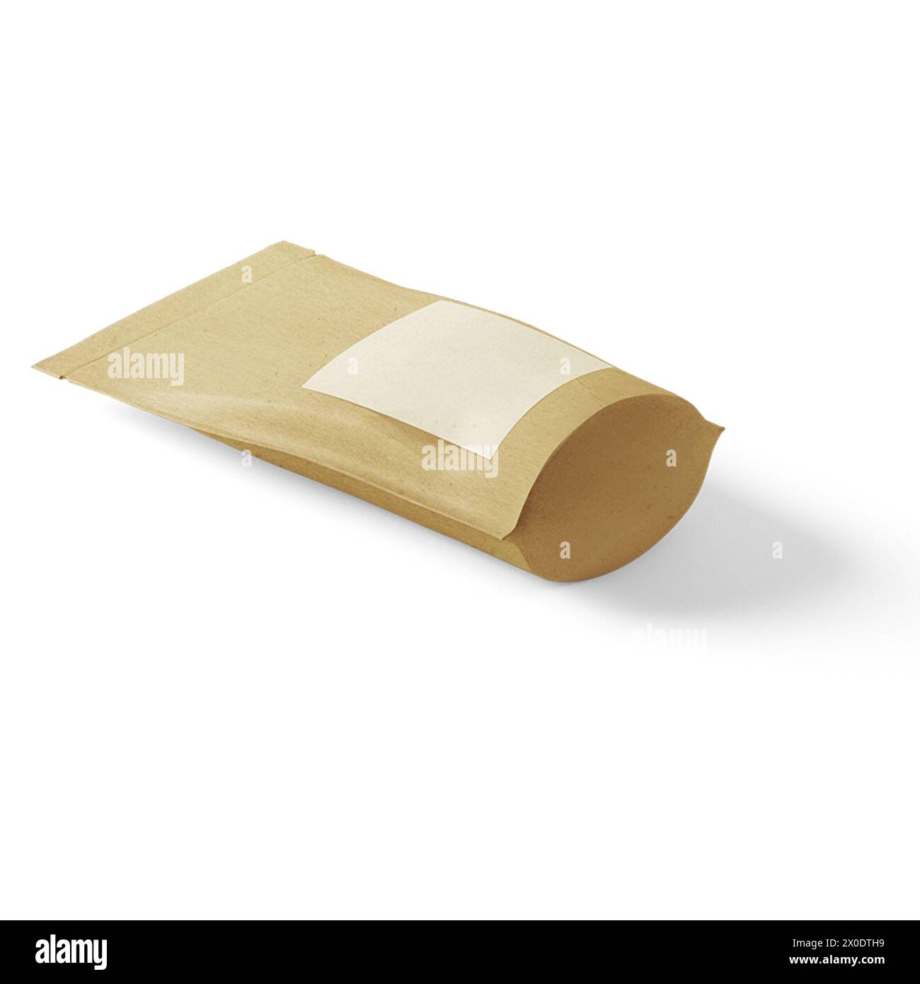 Creative concept isometric doypack craft isolated against plain ...