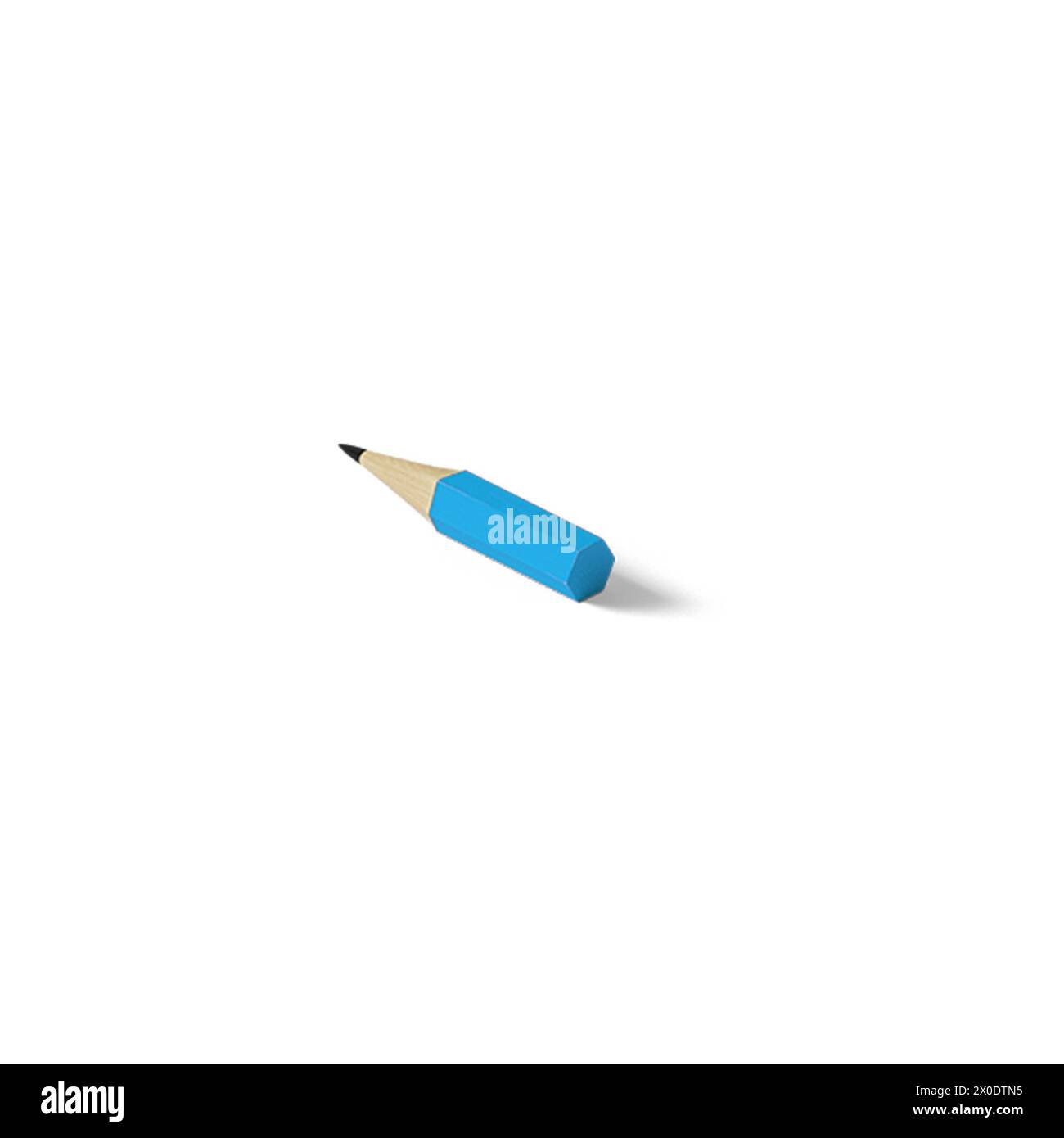 Creative concept isometric various pencil isolated against plain ...