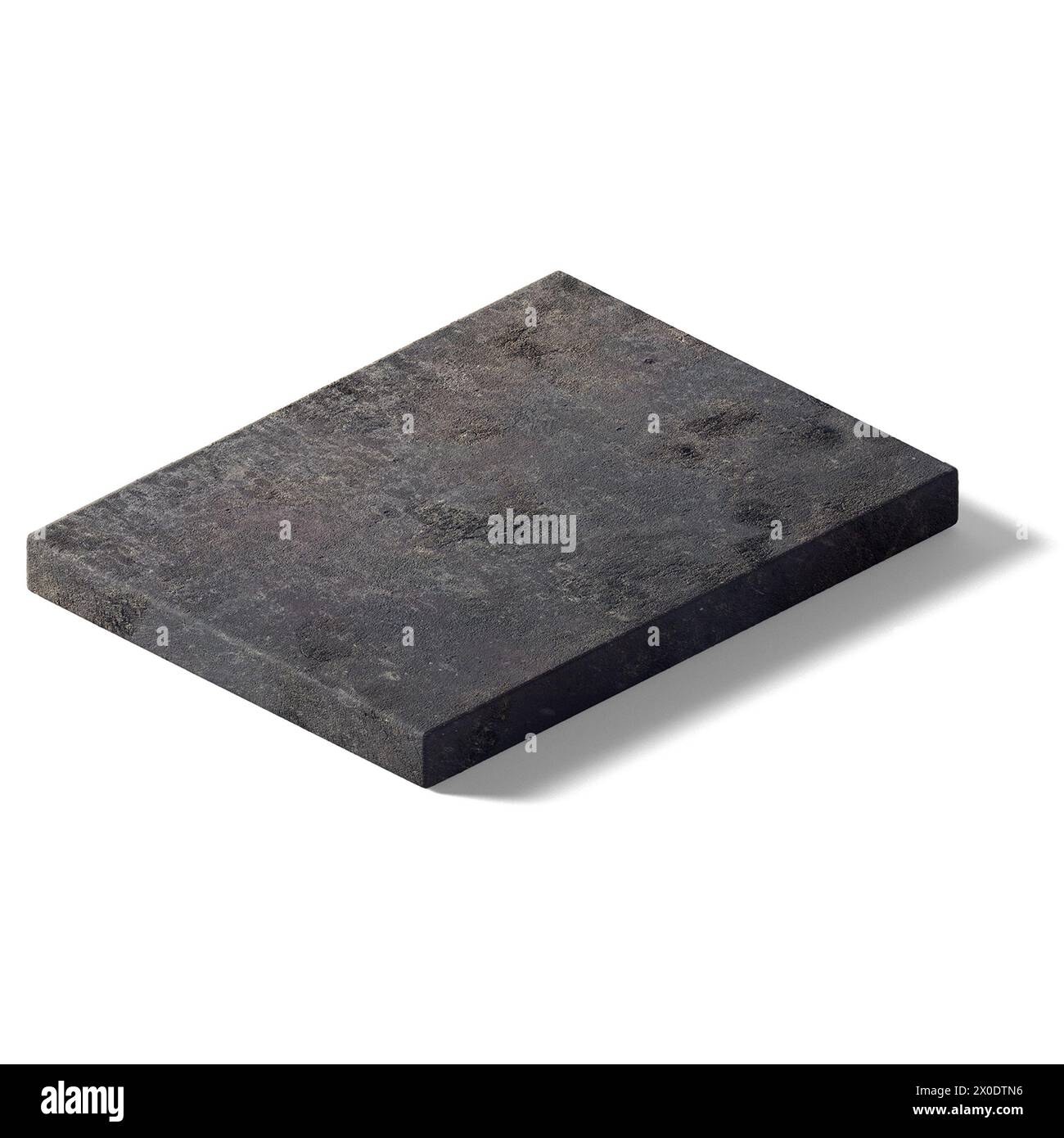 Creative concept isometric marble block isolated against plain ...