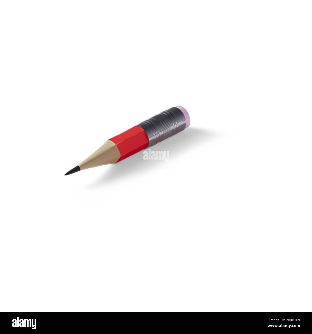 Creative concept isometric various pencil isolated against plain ...