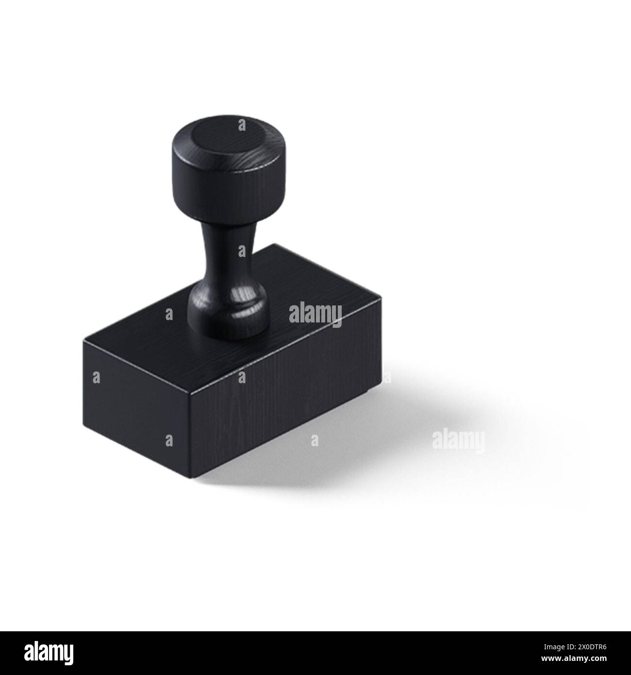 Creative concept isometric stamp isolated against plain background ...