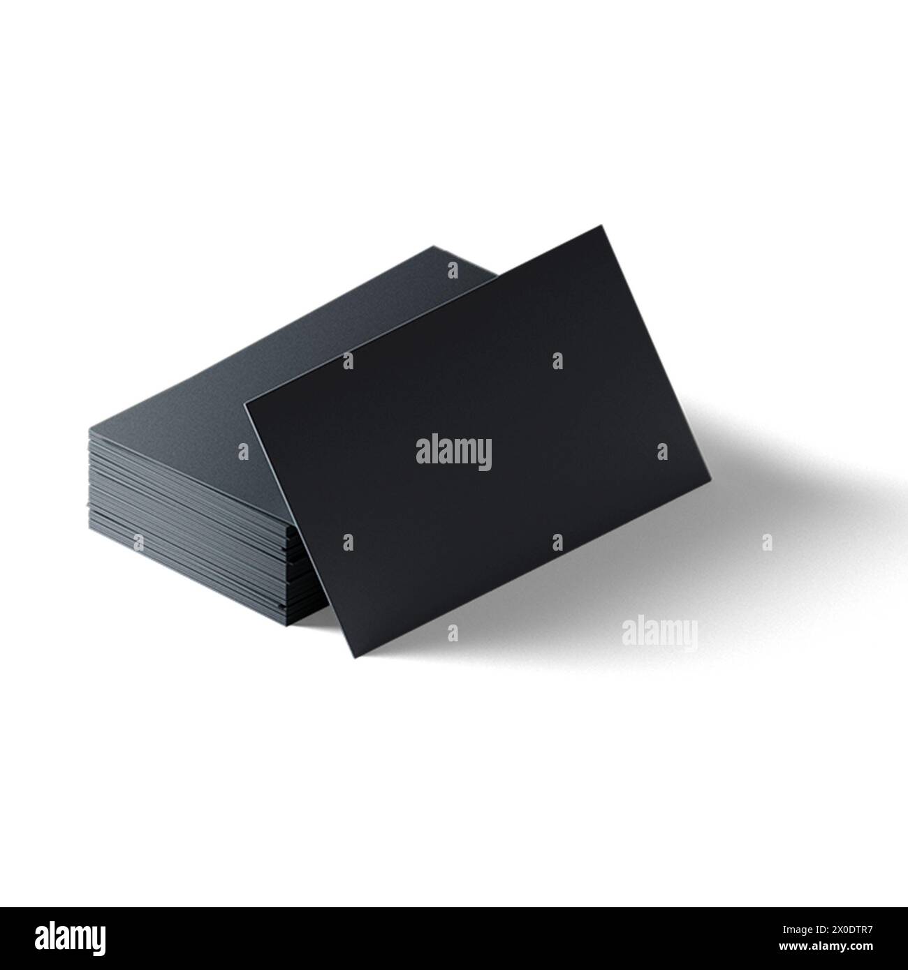 Creative concept isometric various visit card isolated against plain ...