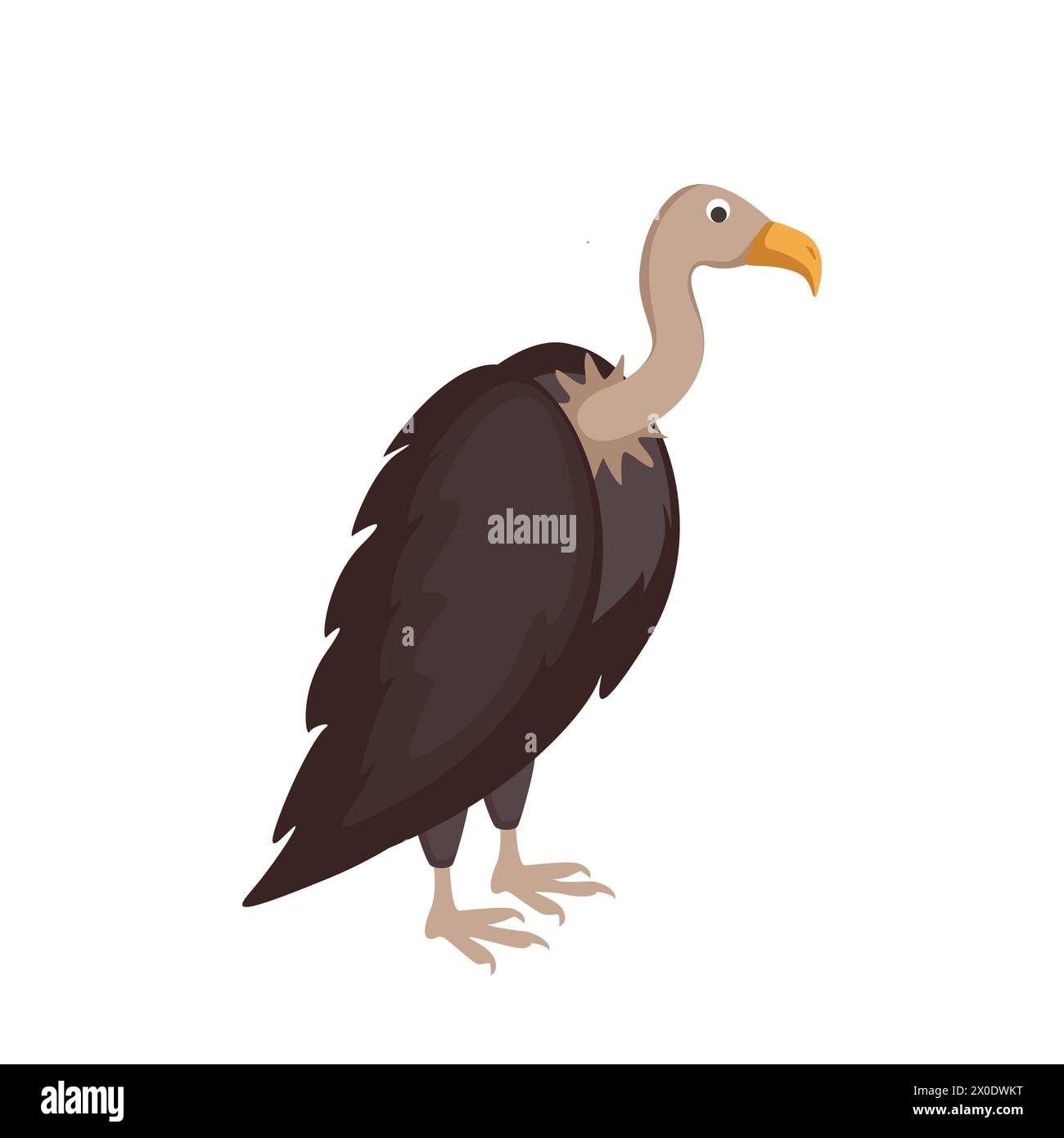 Vulture bird. Bird predator icon. Nature evil. Nature, birdwatching and ...