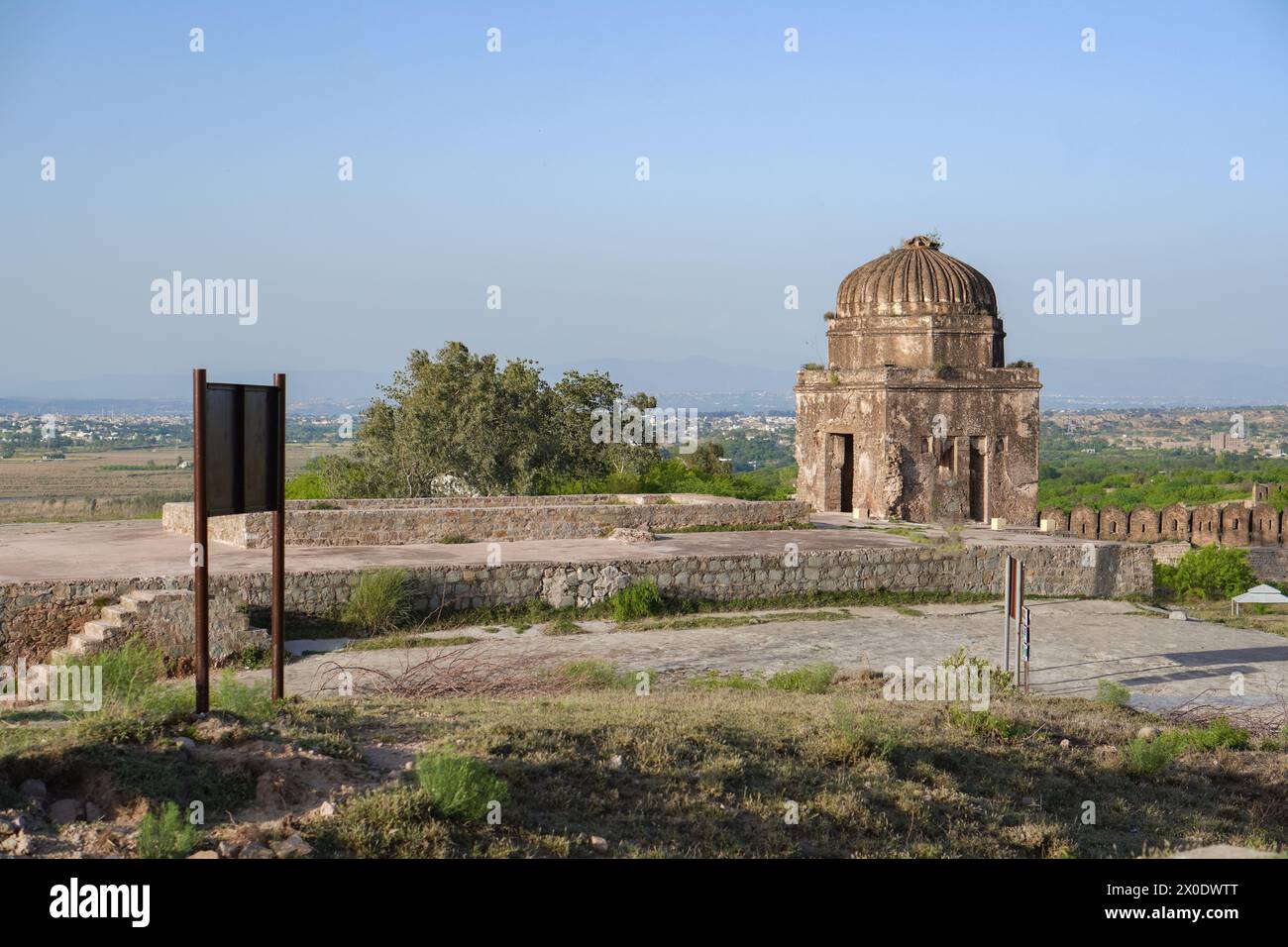 ruins of Rani Mahal, An ancient historical palace in Rohtas fort Jhelum ...