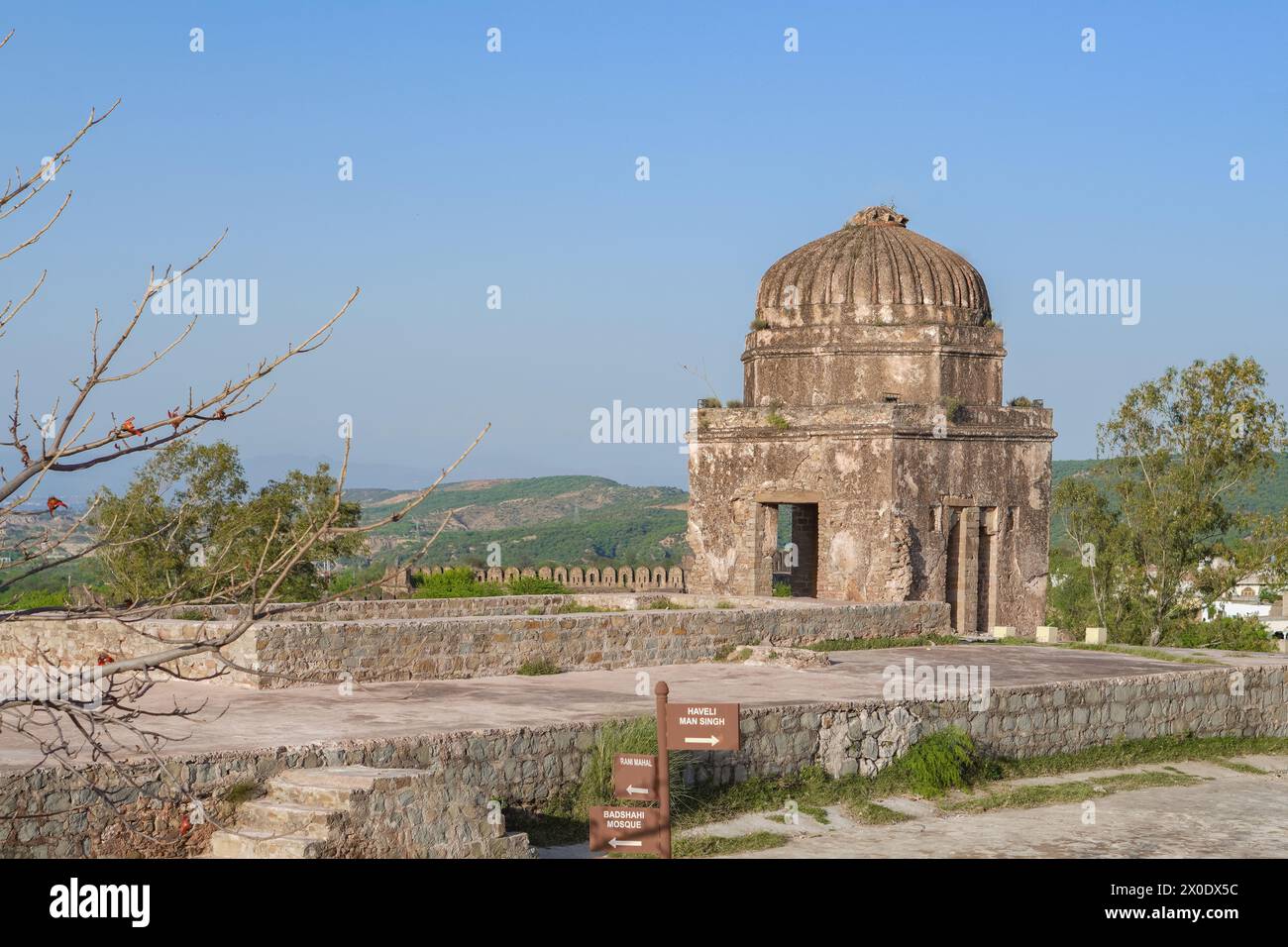 ruins of Rani Mahal, An ancient historical palace in Rohtas fort Jhelum ...