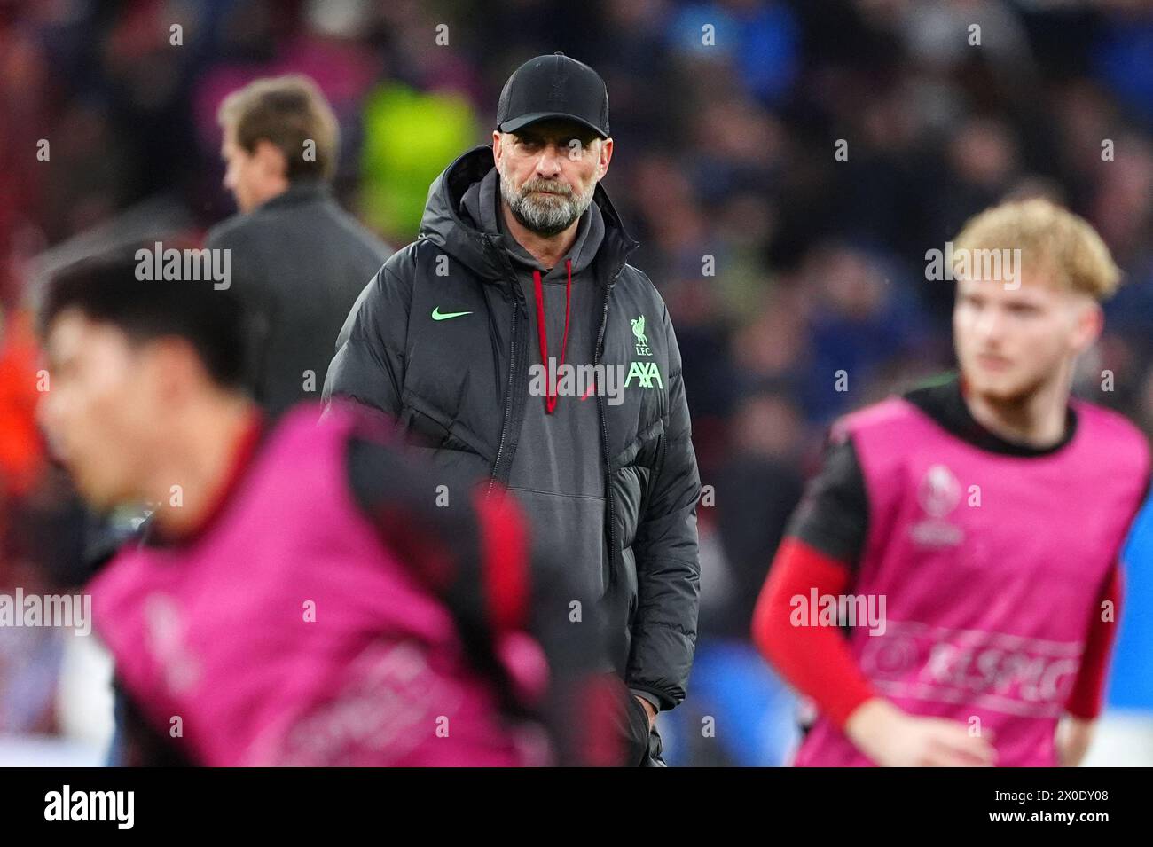 Liverpool manager Jurgen Klopp before the UEFA Europa League quarter ...
