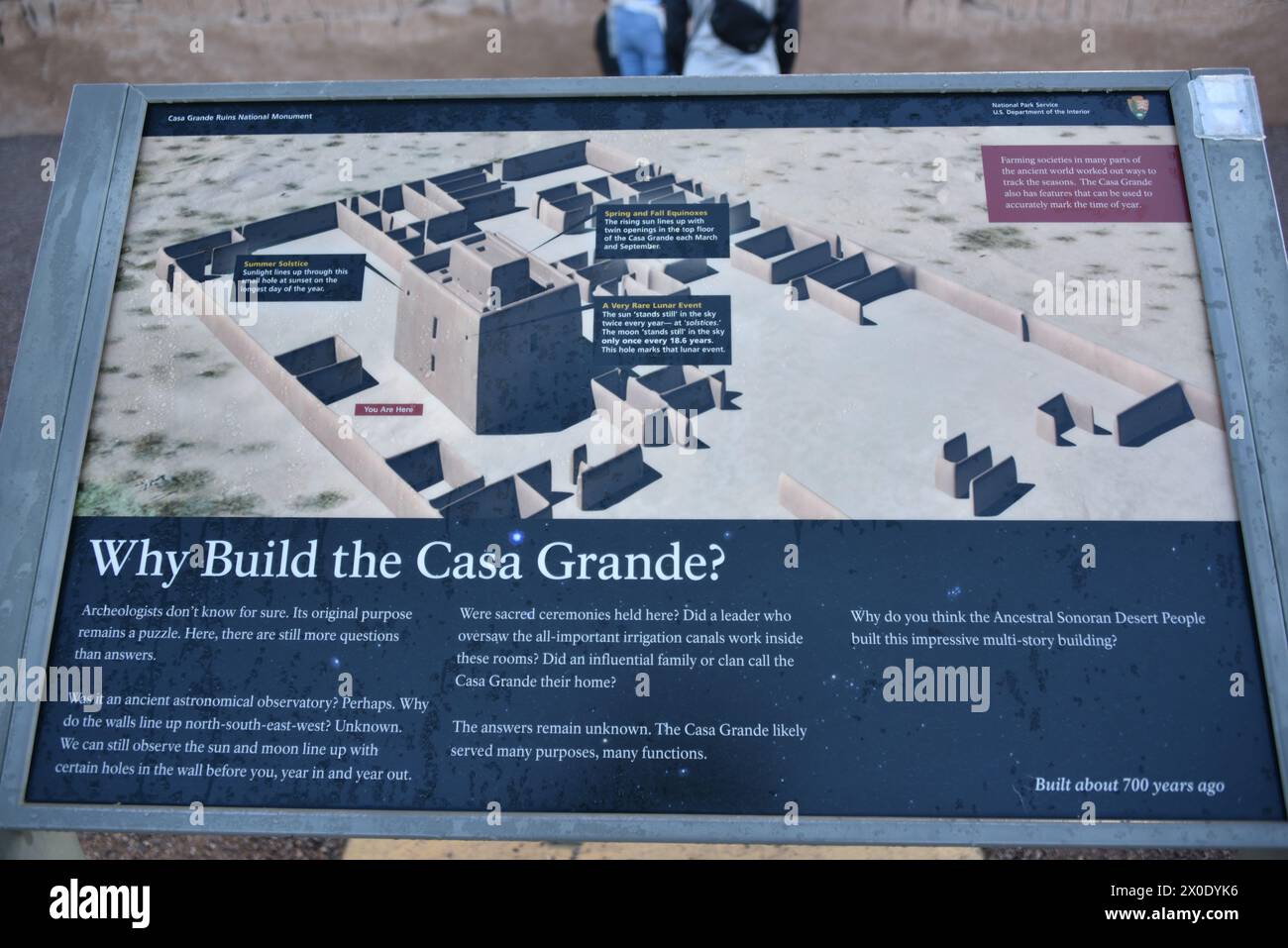 Coolidge, AZ., U.S.A., 3/16/2024. Casa Grande Ruins National Monument ...