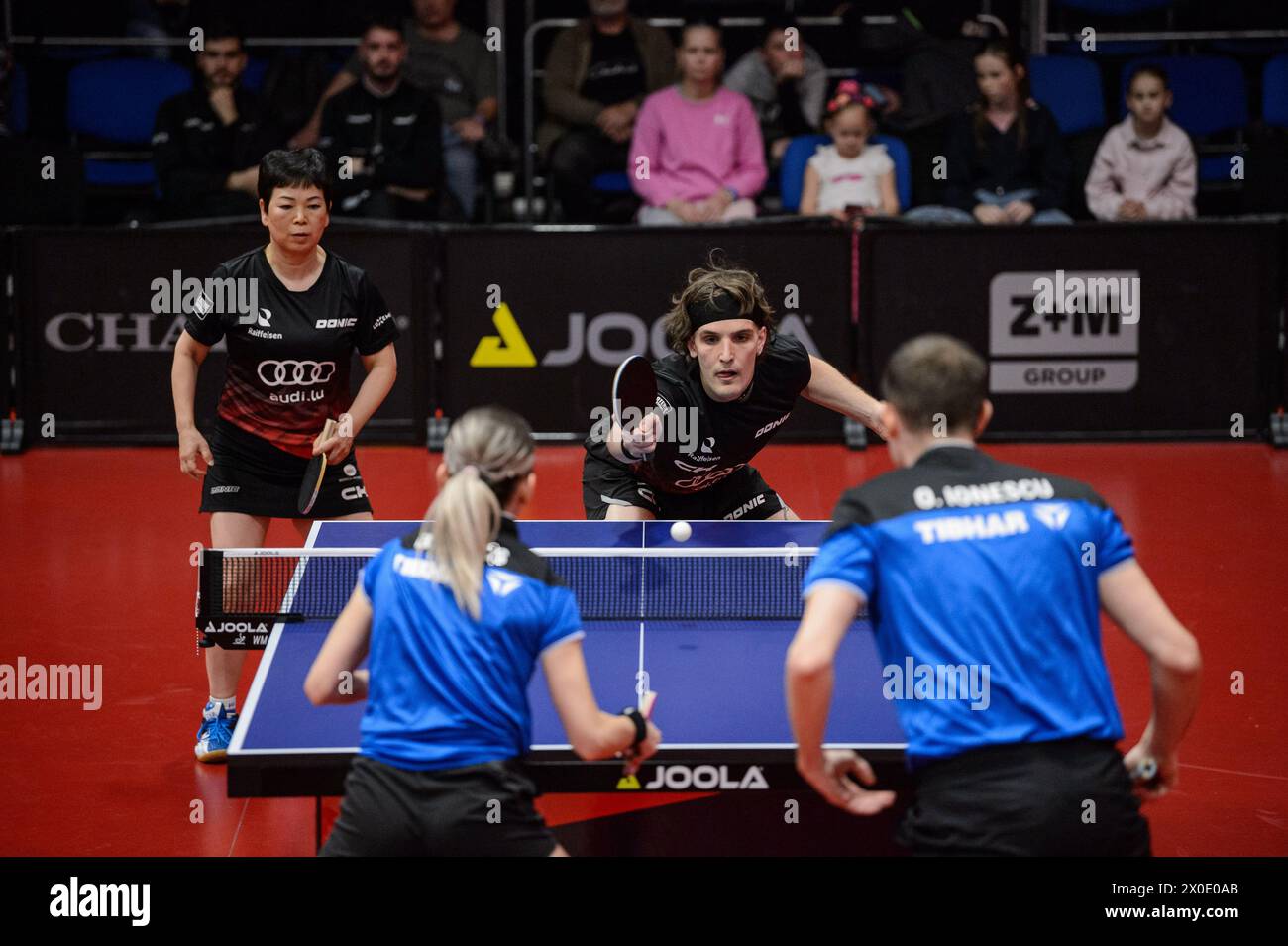 Luka MLADENOVIC, Xia Lian NI during World Mixed Doubles Olympics ...