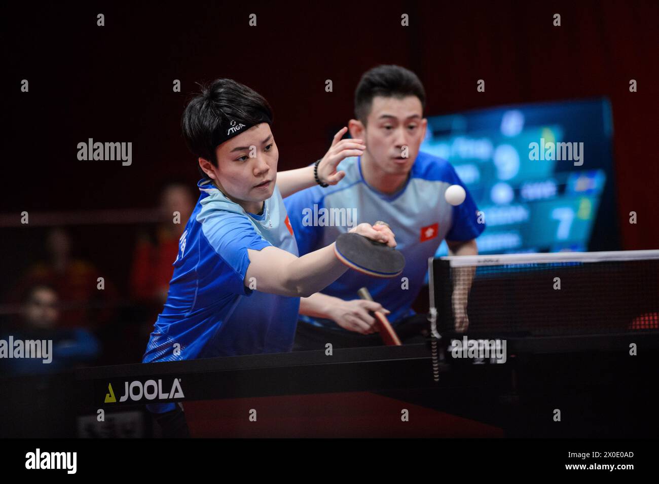 Hoi Kem DOO and Chun Ting WONG during World Mixed Doubles Olympics ...
