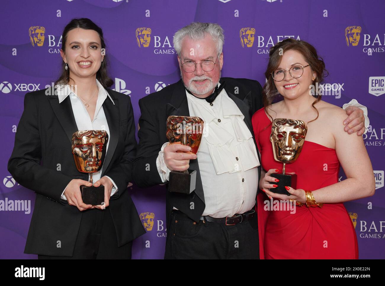 (left to right) Adrienne Law, Lawrence Schick, and Sarah Baylus pose ...
