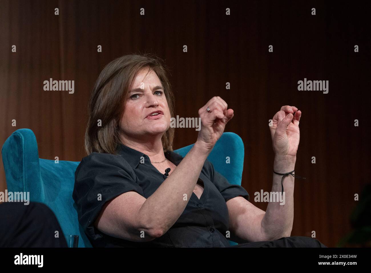 JENNIFER PALMIERI talks about politics and journalism during the Trust ...