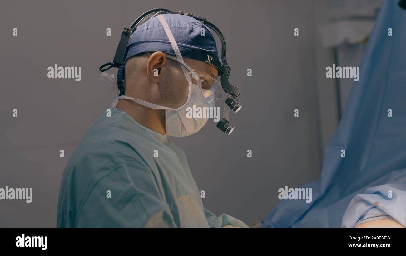 Male doctor man surgeon physician neurosurgeon practitioner medic in ...