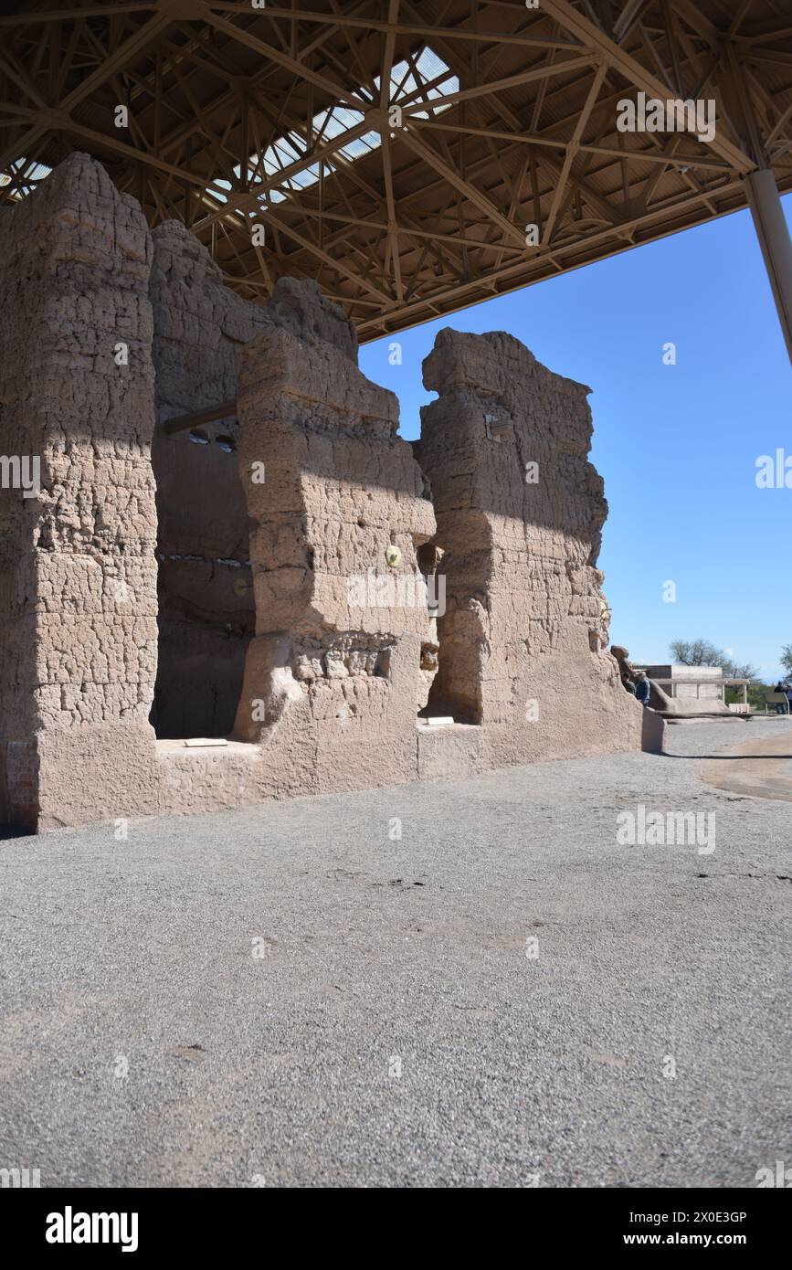 Coolidge, AZ., U.S.A., 3/16/2024. Casa Grande Ruins National Monument ...
