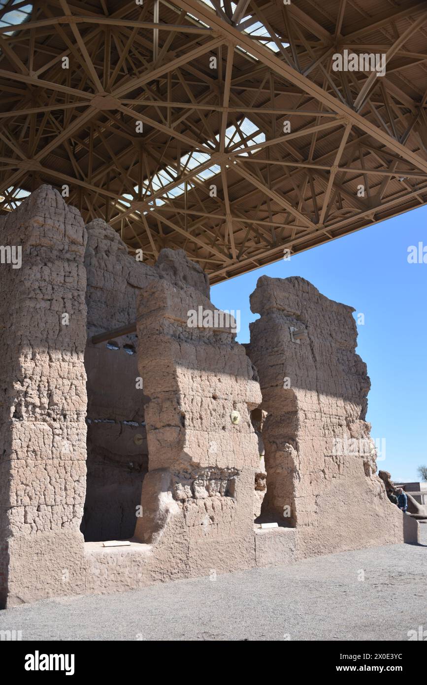 Coolidge, AZ., U.S.A., 3/16/2024. Casa Grande Ruins National Monument ...