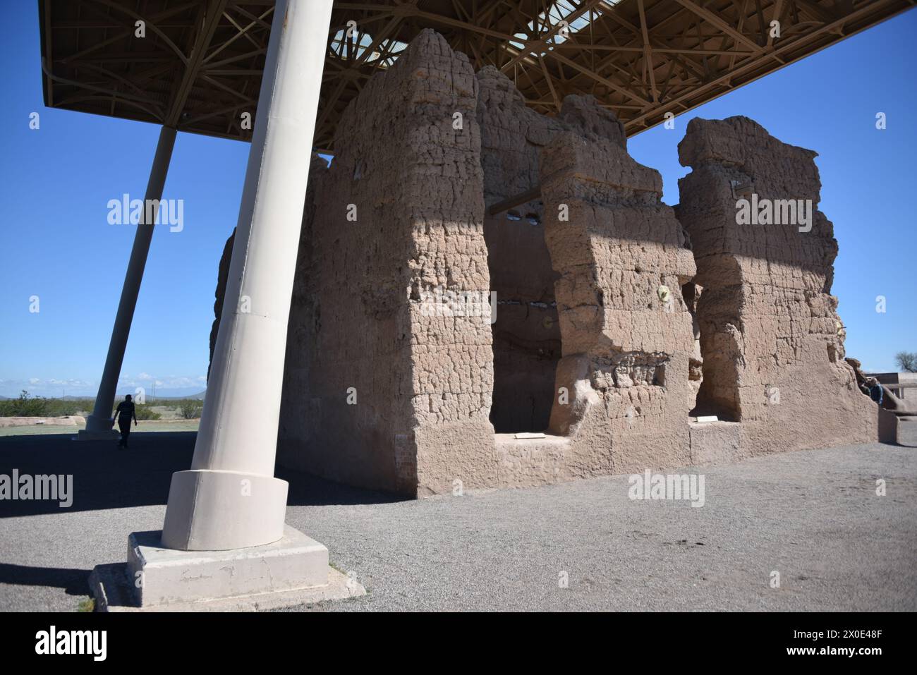 Coolidge, AZ., U.S.A., 3/16/2024. Casa Grande Ruins National Monument ...