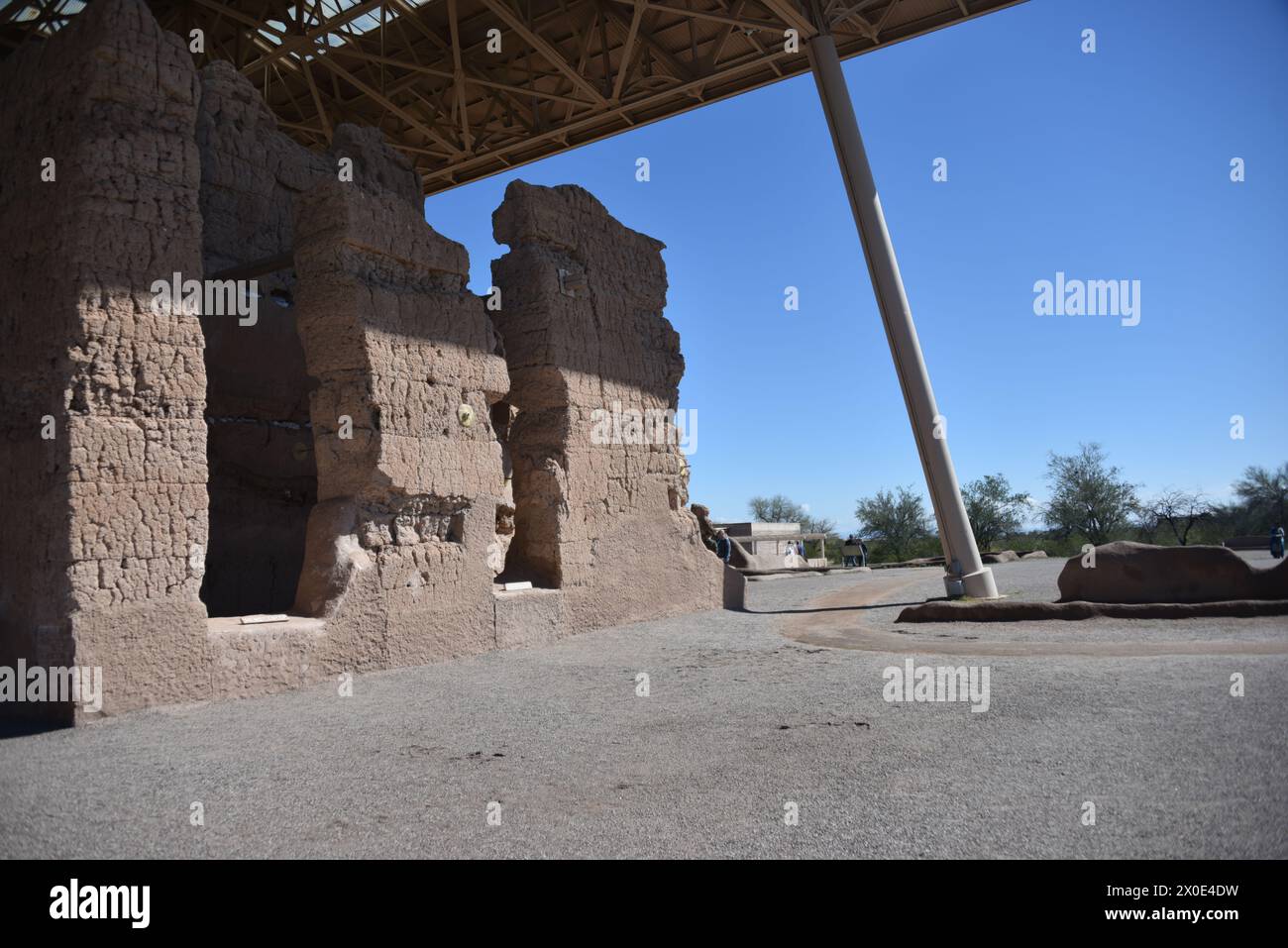 Coolidge, AZ., U.S.A., 3/16/2024. Casa Grande Ruins National Monument ...