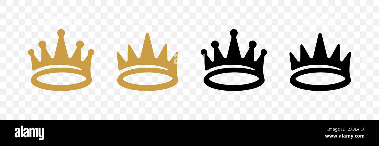 Crown, corona, coronet, diadem and coronal, graphic design. King and ...