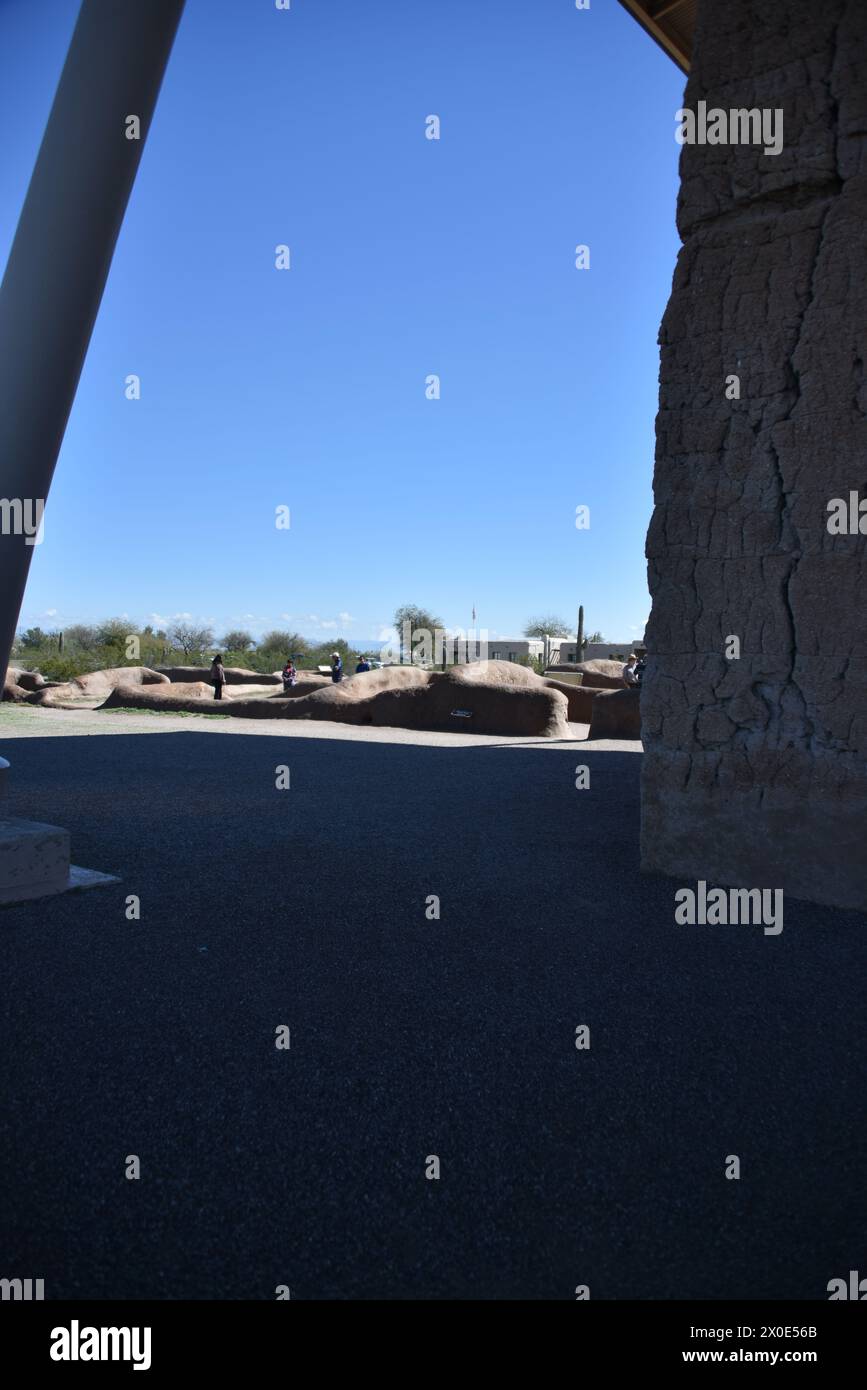 Coolidge, AZ., U.S.A., 3/16/2024. Casa Grande Ruins National Monument ...