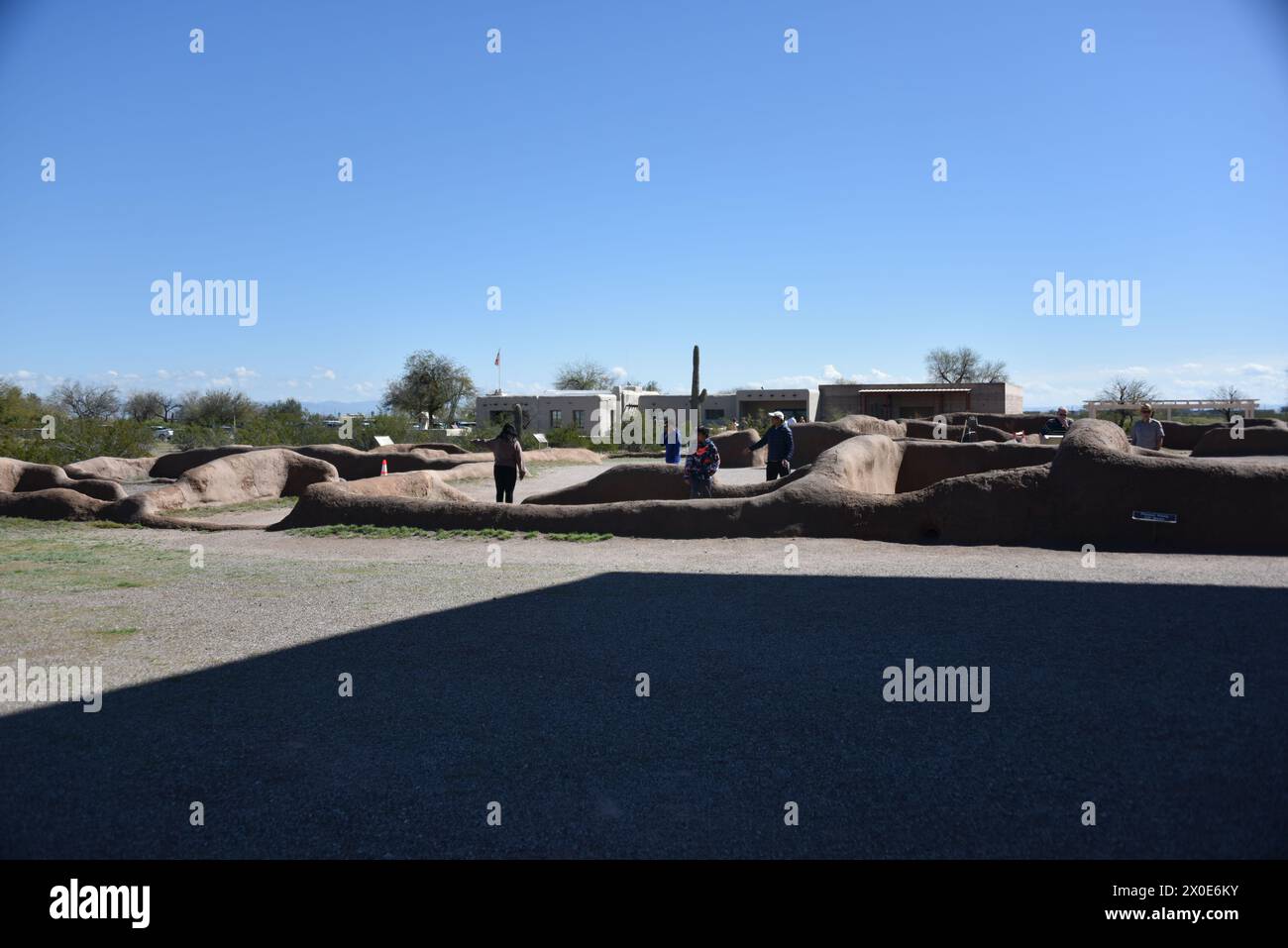 Coolidge, AZ., U.S.A., 3/16/2024. Casa Grande Ruins National Monument ...