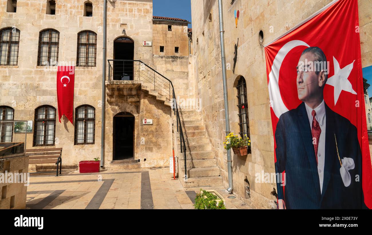 Gaziantep, Turkey - 16.10.2022: The courtyard of Gaziantep Ataturk ...