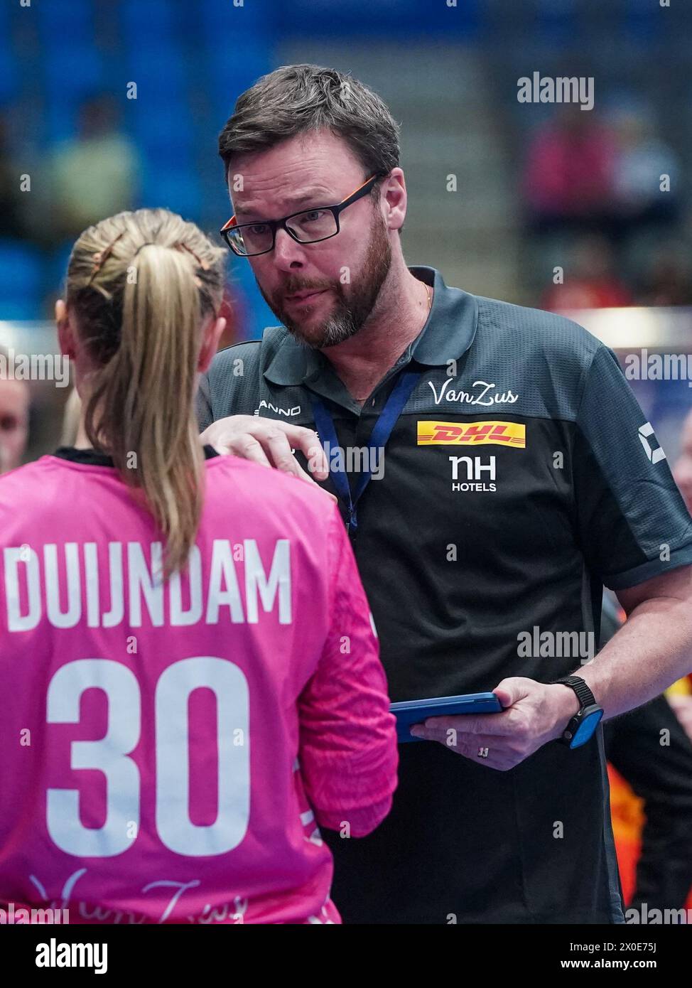 Torrevieja, Spain. 11th Apr, 2024. TORREVIEJA, SPAIN - APRIL 11: coach ...