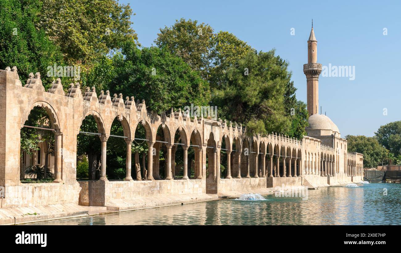 Sanliurfa, Turkey - 14.10.2022: Balikligol fish pond and Halil ur ...