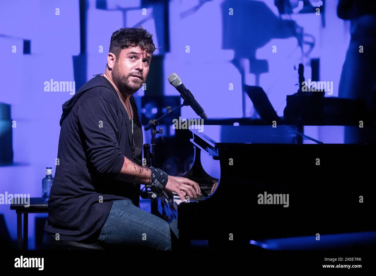 Pablo López performing at Palau de la Música, Barcelona 10 Apr. 2024 ...