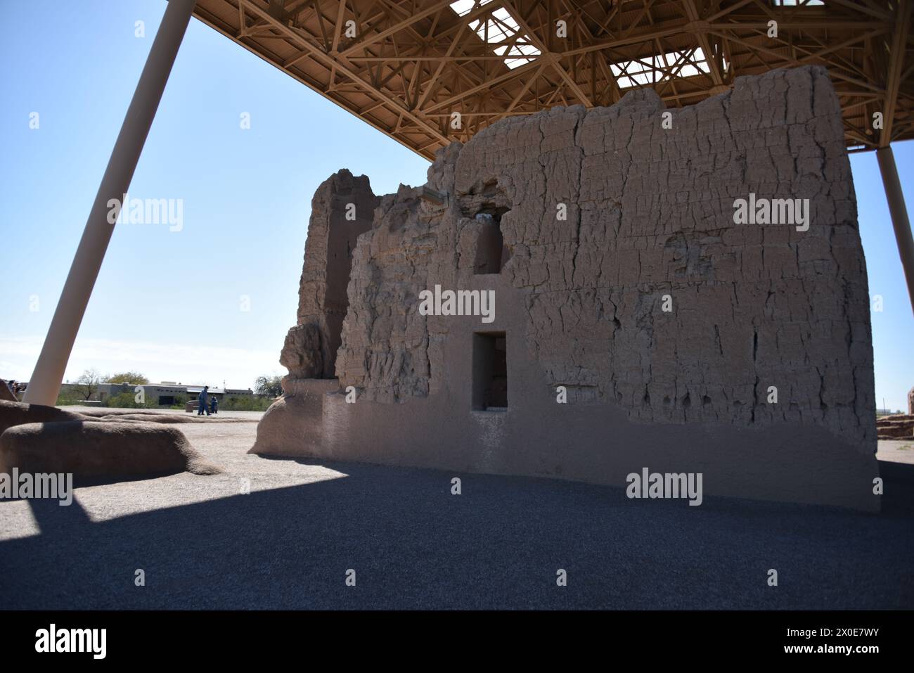 Coolidge, AZ., U.S.A., 3/16/2024. Casa Grande Ruins National Monument ...