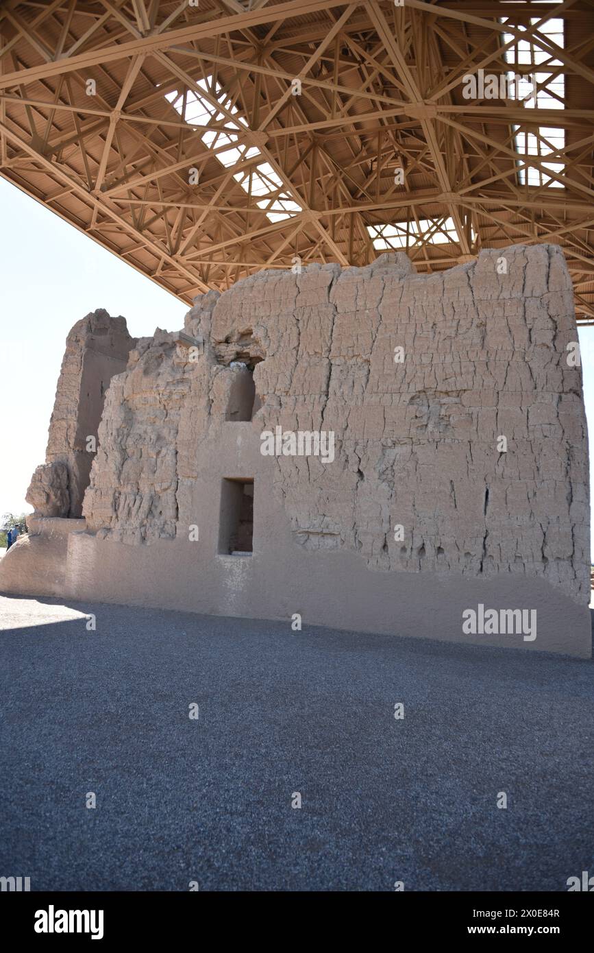 Coolidge, AZ., U.S.A., 3/16/2024. Casa Grande Ruins National Monument ...
