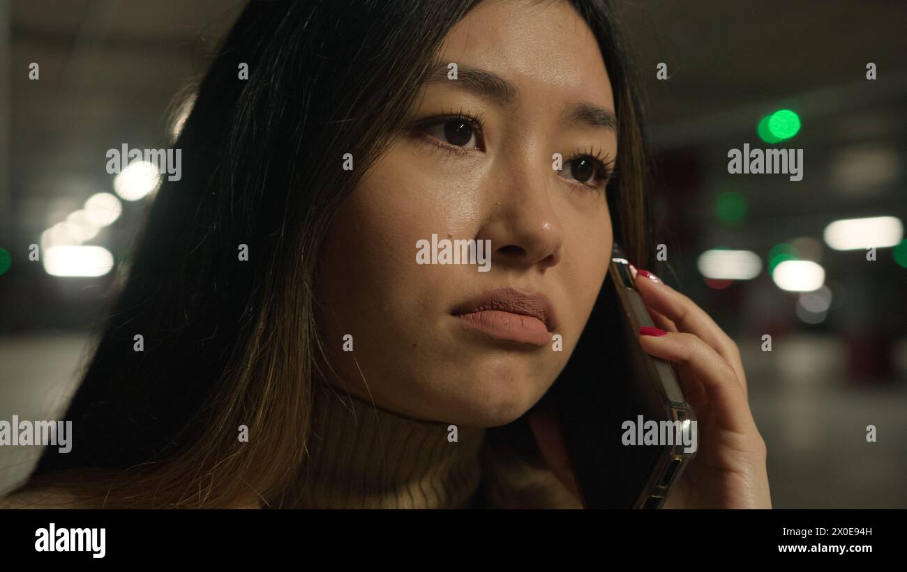 Upset sad disappointed girl Asian chinese japanese woman businesswoman ...