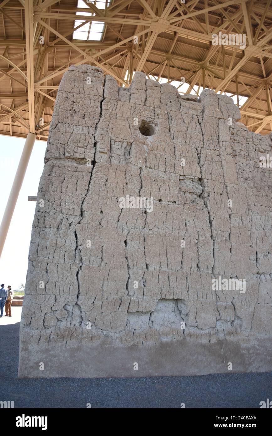 Coolidge, AZ., U.S.A., 3/16/2024. Casa Grande Ruins National Monument ...