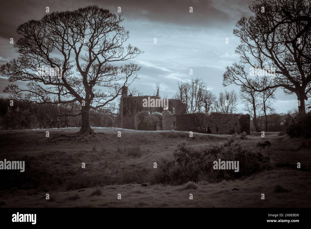 the ruins of gight castle at braes of gight near methlick aberdeenshire ...