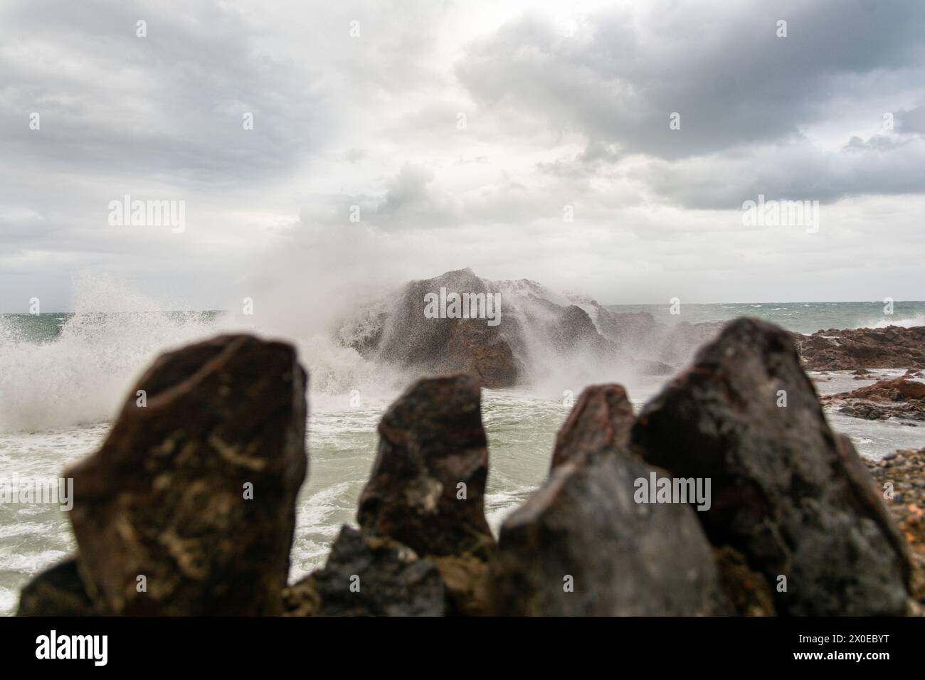 Weather storm rain waves hi-res stock photography and images - Alamy