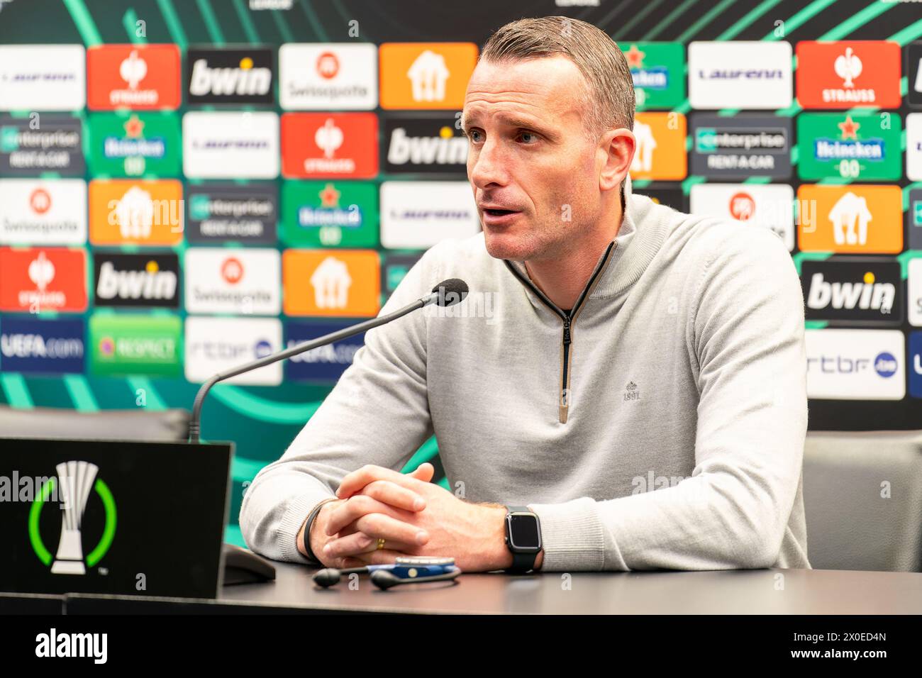 Brugge, Belgium. 11th Apr, 2024. BRUGGE, BELGIUM - APRIL 11: Coach ...