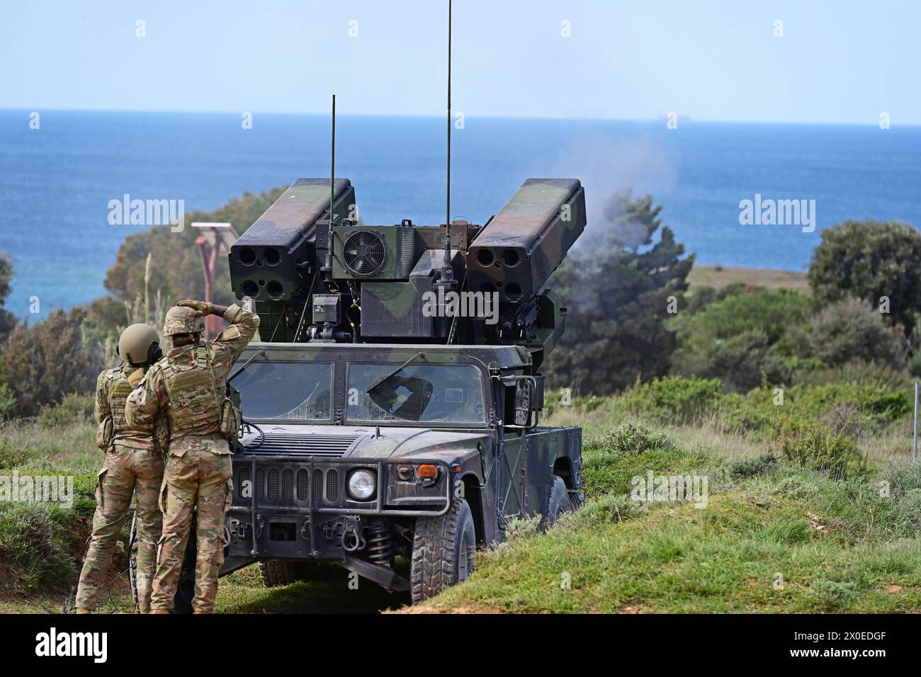 Soldiers from Charlie Battery, 1st Battalion, 57th Air Defense ...