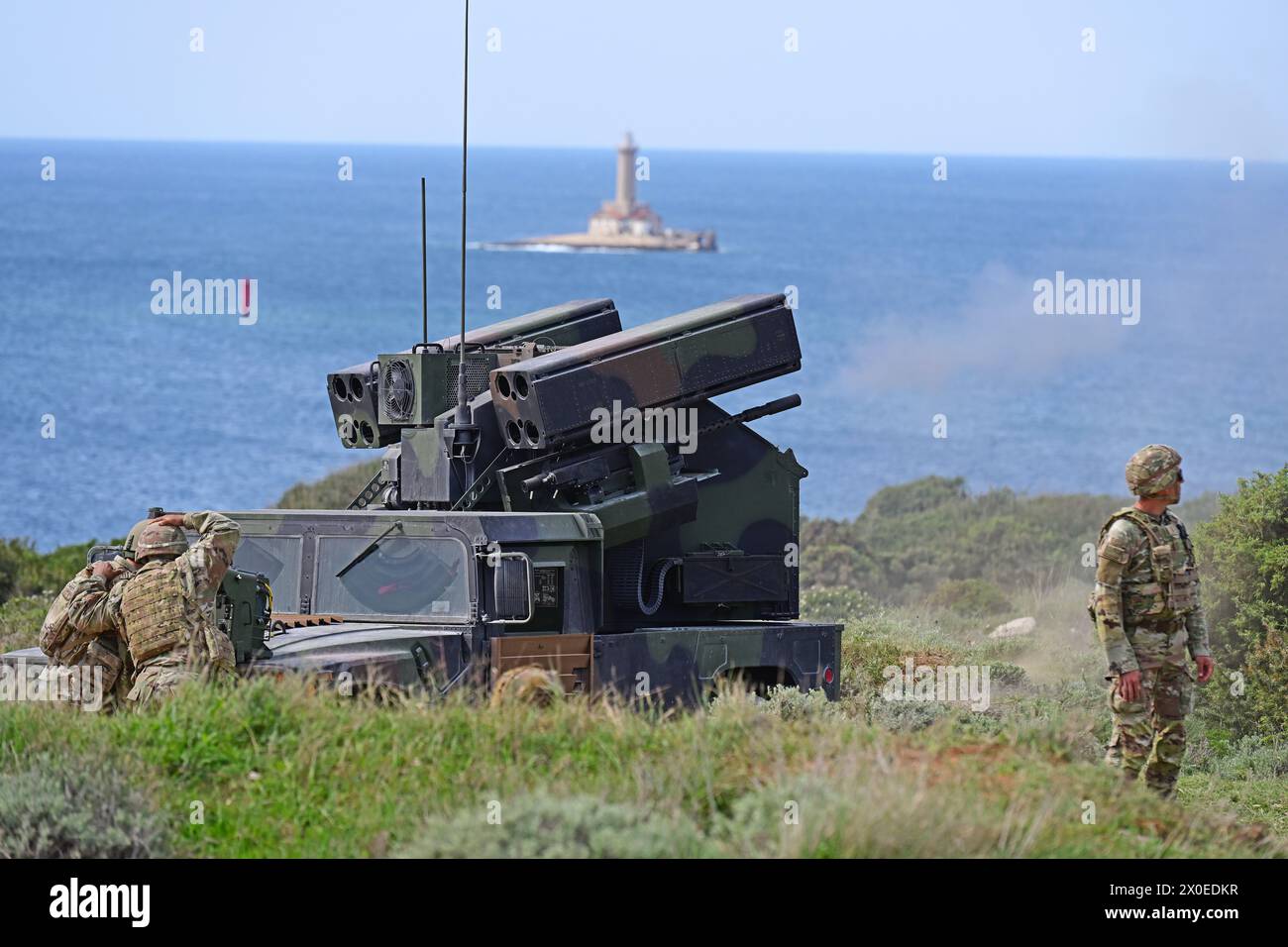 Soldiers from Charlie Battery, 1st Battalion, 57th Air Defense ...
