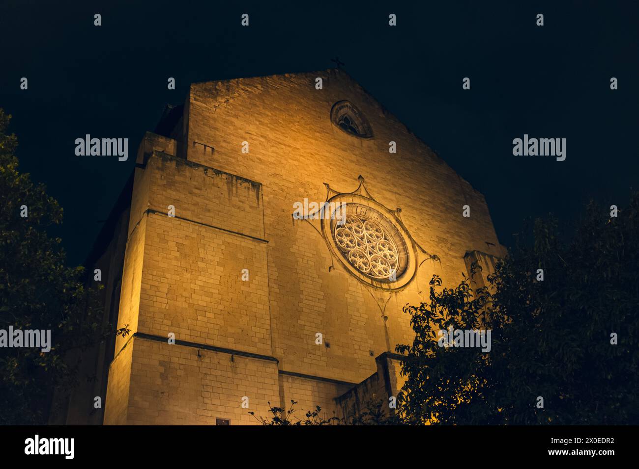 Image of the Basilica of Santa Clara with its Tower in Naples Stock ...