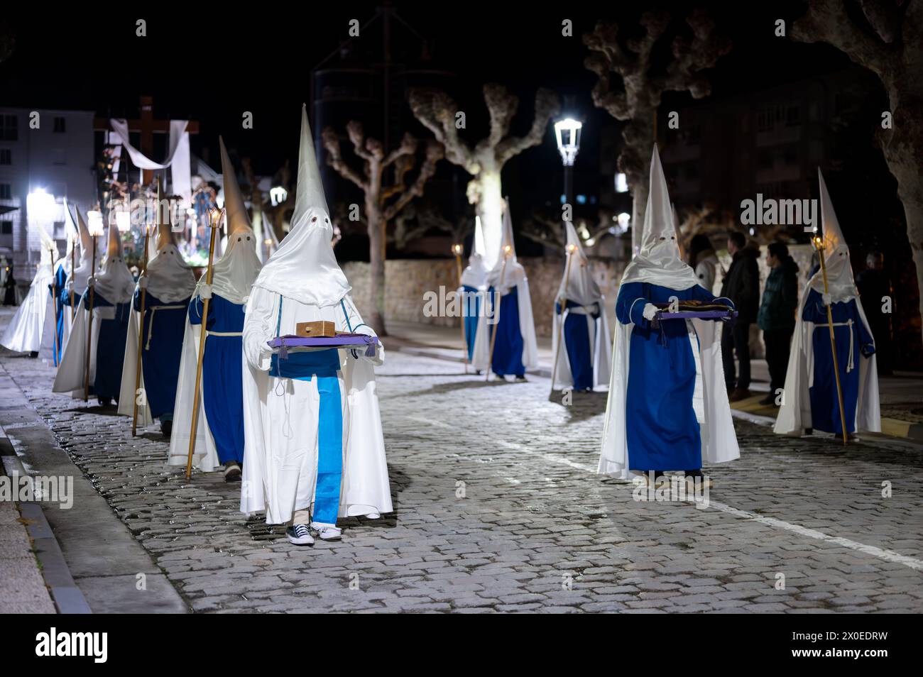 Traditional Spanish Holy Week procession. High quality 4k footage Stock ...