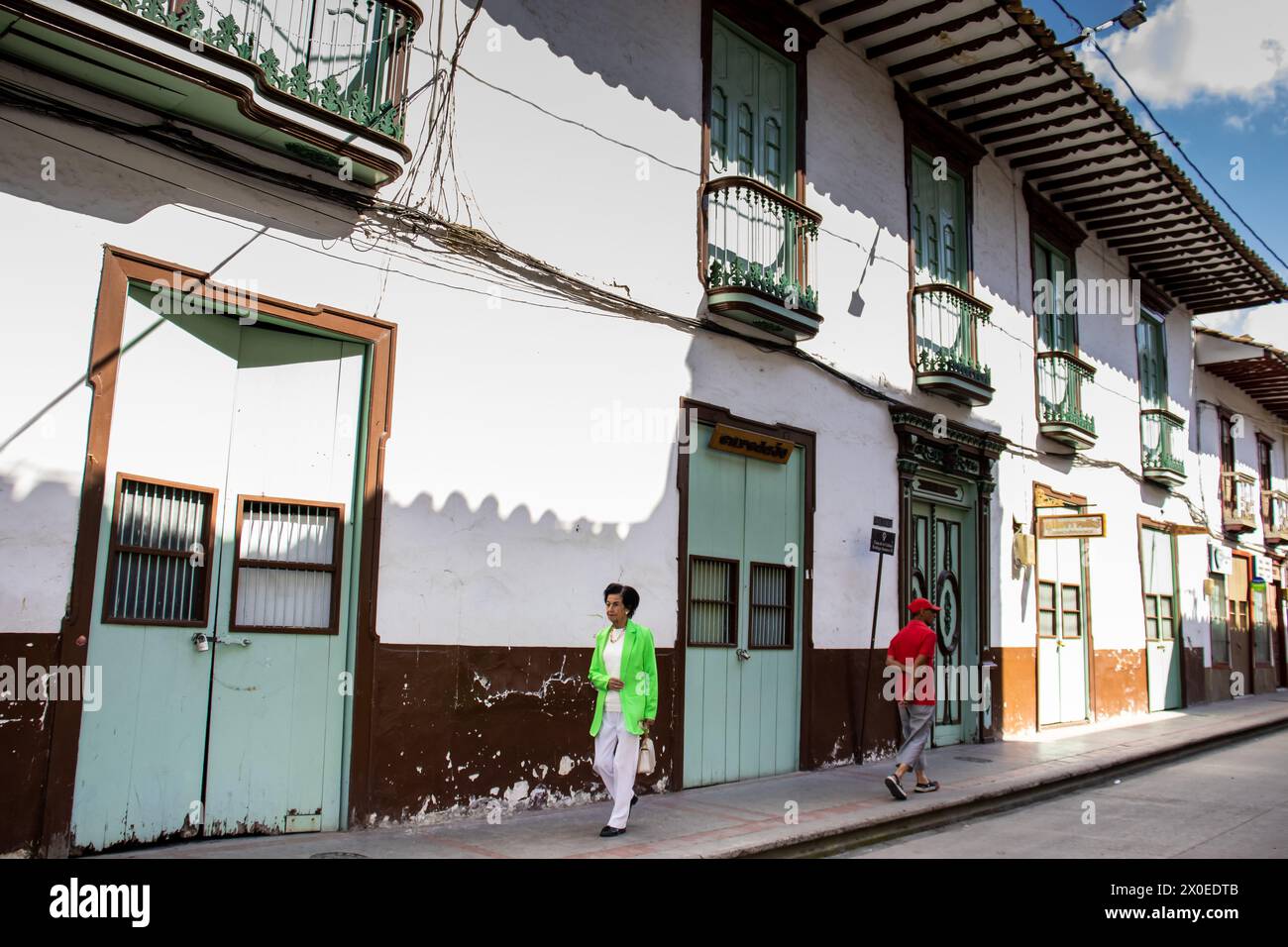 SALAMINA, COLOMBIA - JANUARY 14, 2024: House of culture at the heritage ...