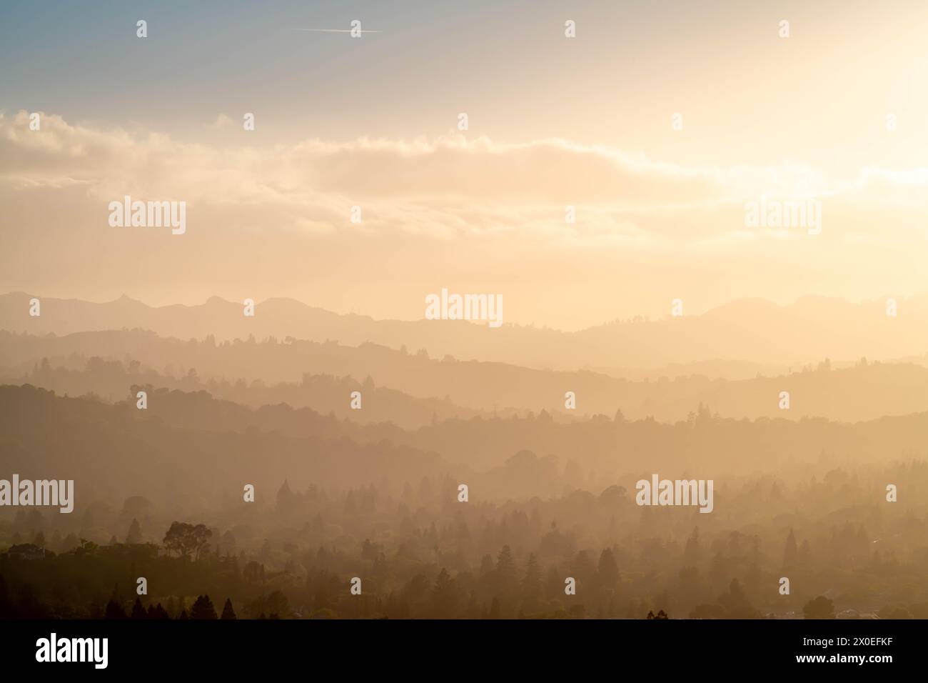 Mount Diablo State Park at Sunset Stock Photo - Alamy