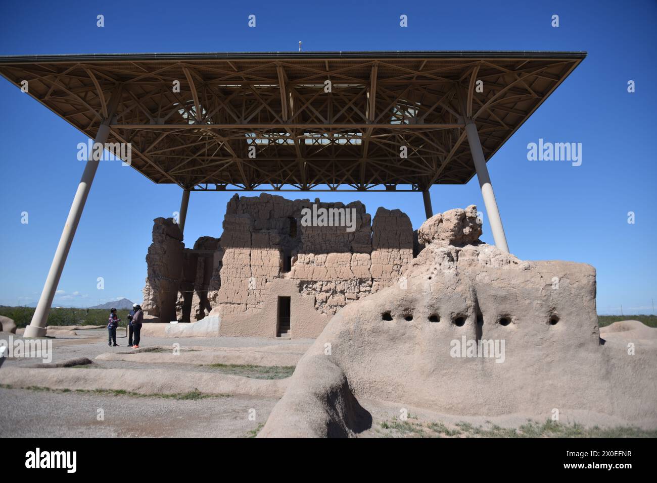 Coolidge, AZ., U.S.A., 3/16/2024. Casa Grande Ruins National Monument ...