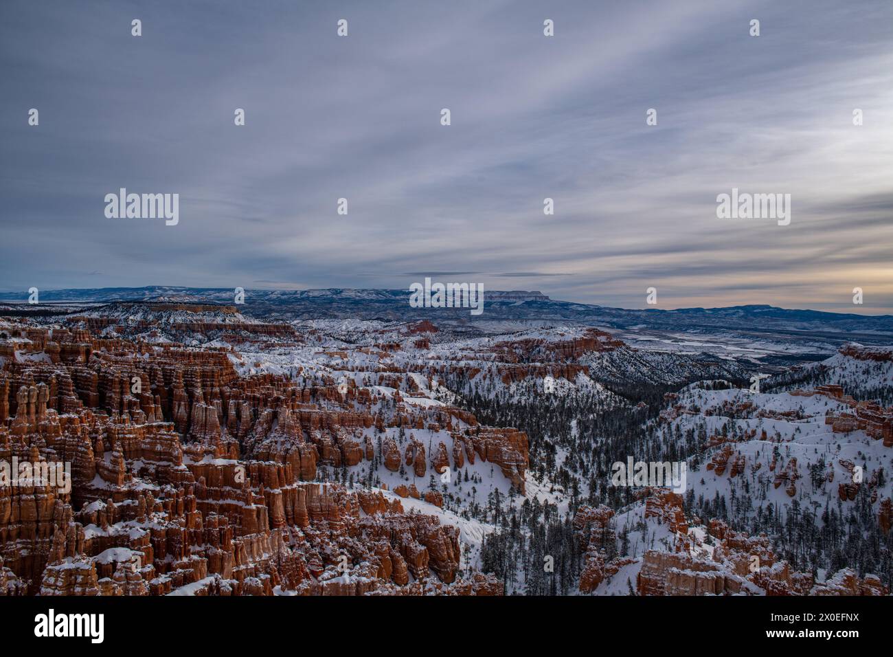 Winter in canyons in Utah Stock Photo - Alamy
