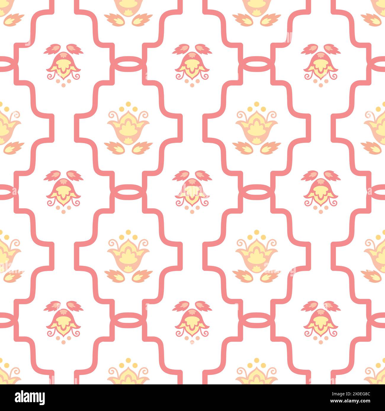 Decorative seamless ornamental diaper pattern vector Stock Vector Image ...
